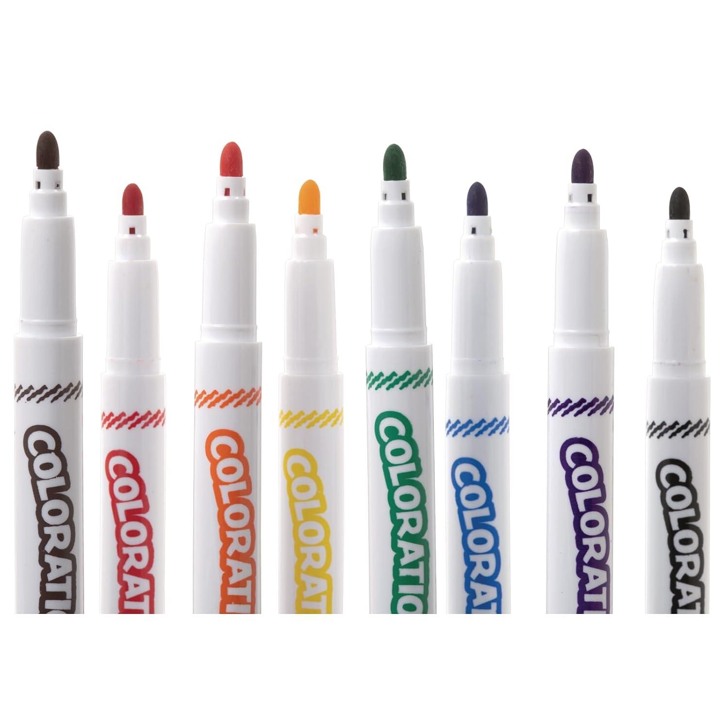 Colorations Classic Markers, Conical Tip,Set of 200, 8 Bold Colors ...