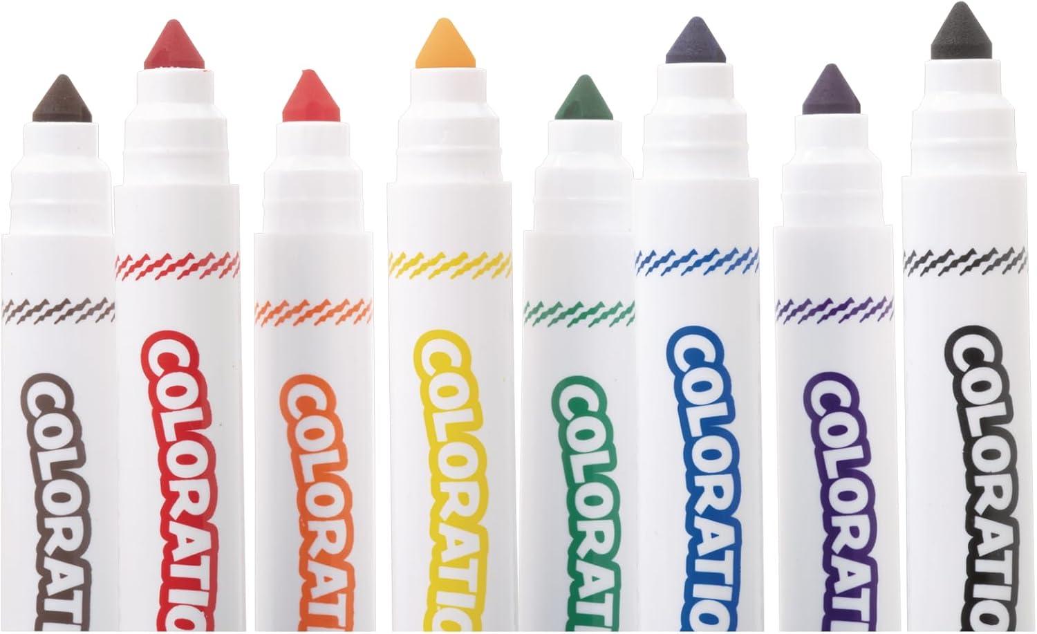 Colorations Chubby Markers, 16 Colors, Conical Tip, Coloring, Paper ...